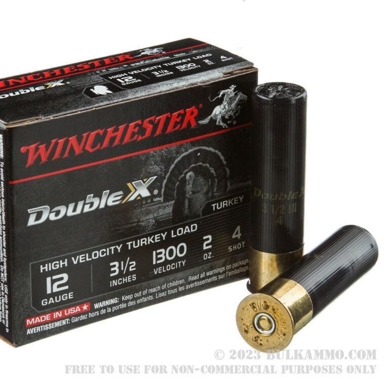 10 Rounds of 12ga Ammo by Winchester Double X - 2 ounce #4 shot - Multi ...