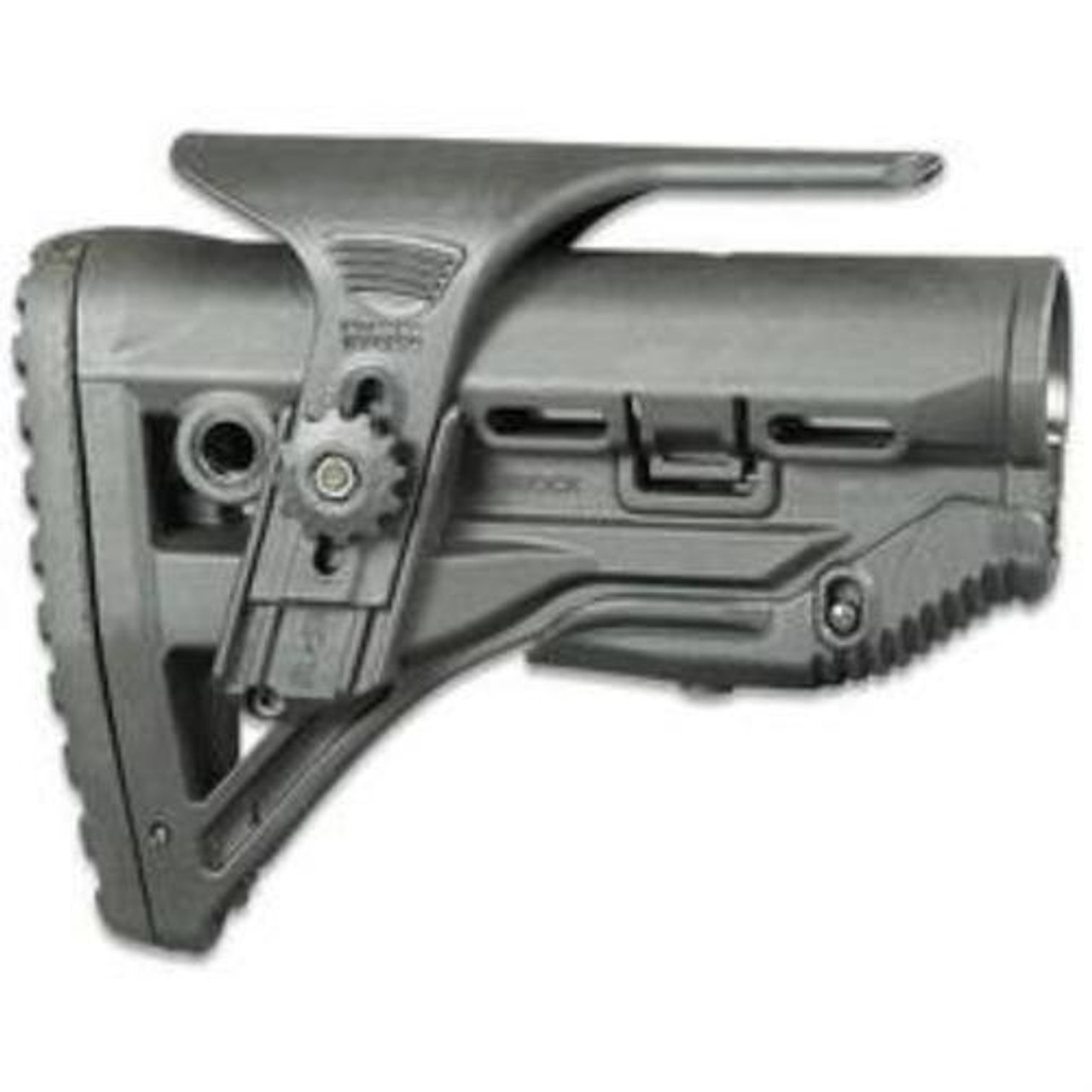 Mako GL-Shock AR-15 Recoil Reducing Stock, Cheek Riser, Black Polymer ...