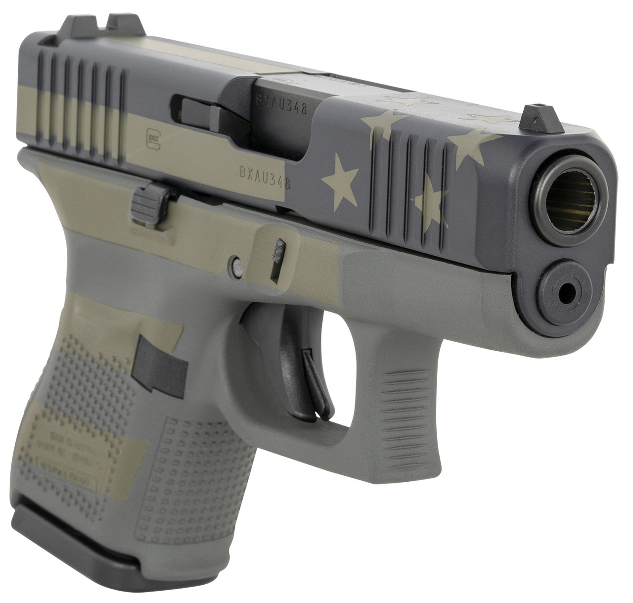 Glock G27 Gen5 AUS .40 S&W, 3.43" Barrel, Operator Flag Cerakote Frame ...