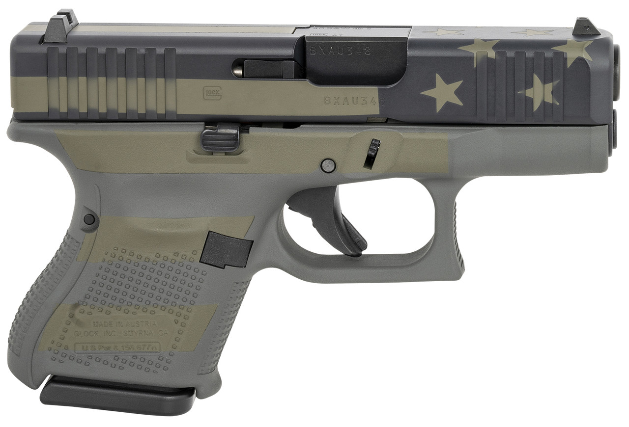 Glock G27 Gen5 AUS .40 S&W, 3.43" Barrel, Operator Flag Cerakote Frame ...